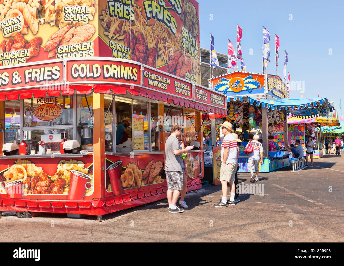Amusement Park at and midway The Canadian National Exhibition in ...