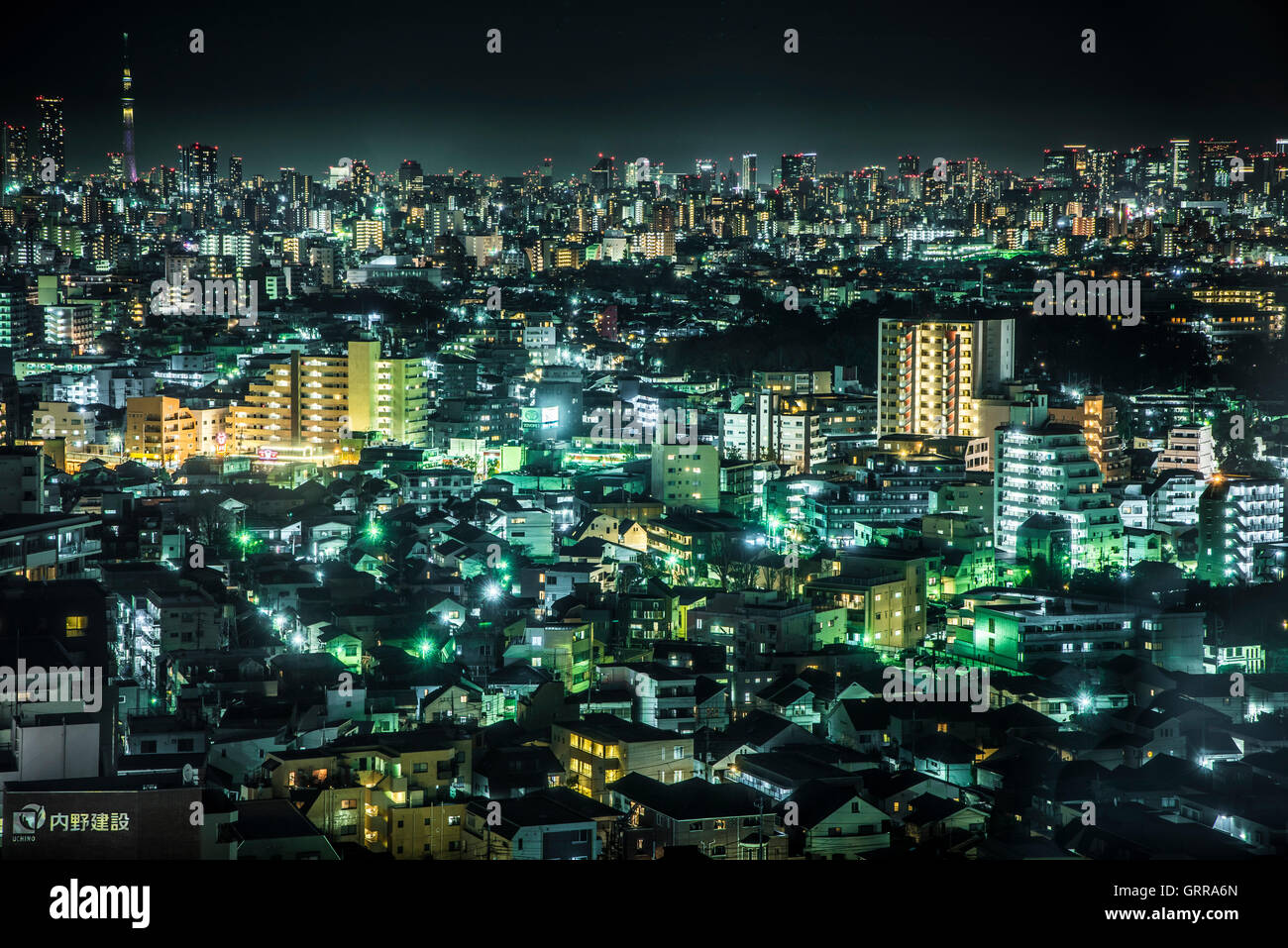 Tokyo Skytree view from Nerima -Ku, Tokyo, Japan Stock Photo - Alamy