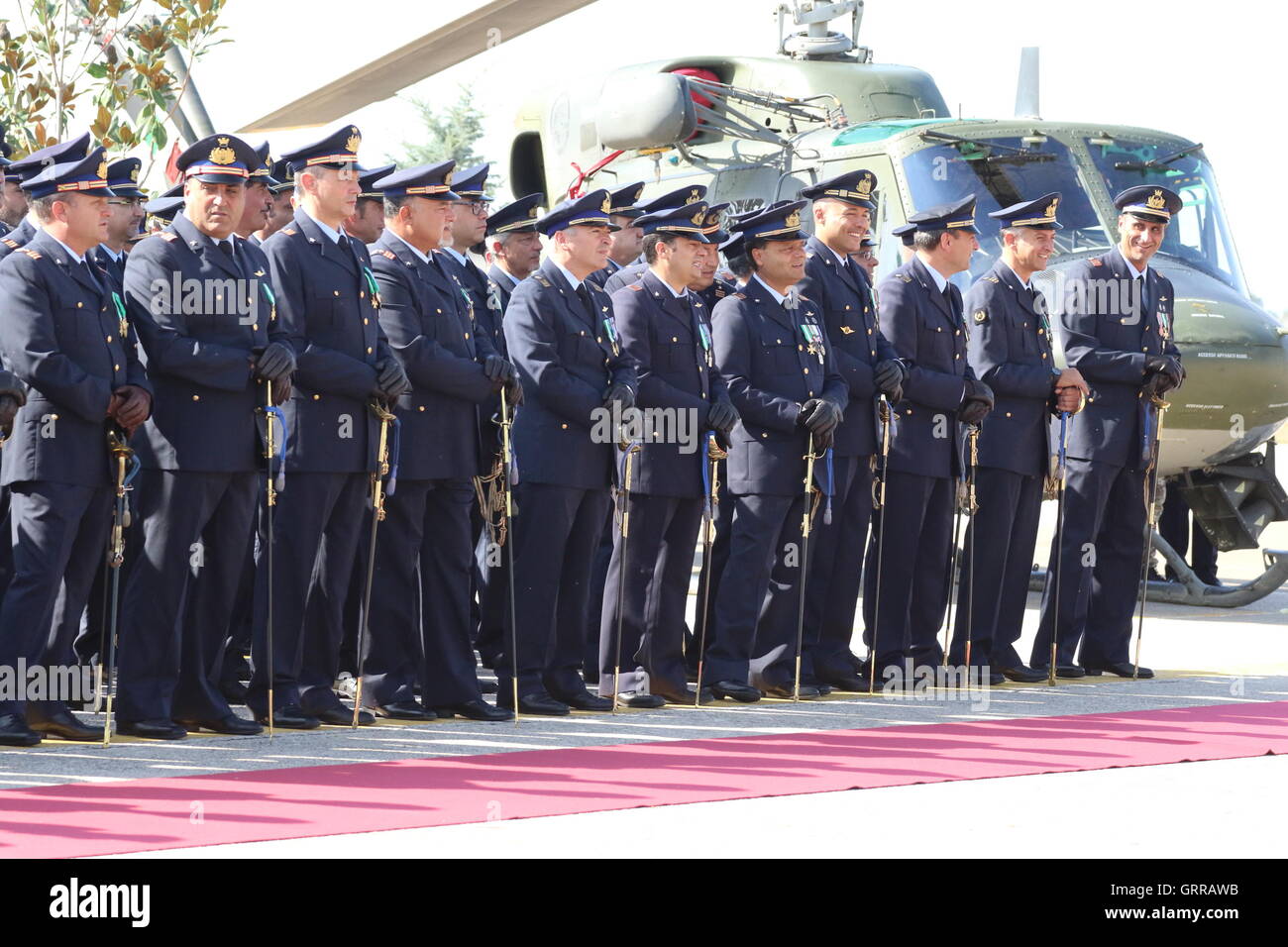 Grazzanise, Italy. 08th Sep, 2016. Ceremony of transition between the ...