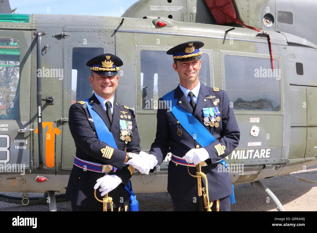 Grazzanise, Italy. 08th Sep, 2016. Ceremony of transition between the ...