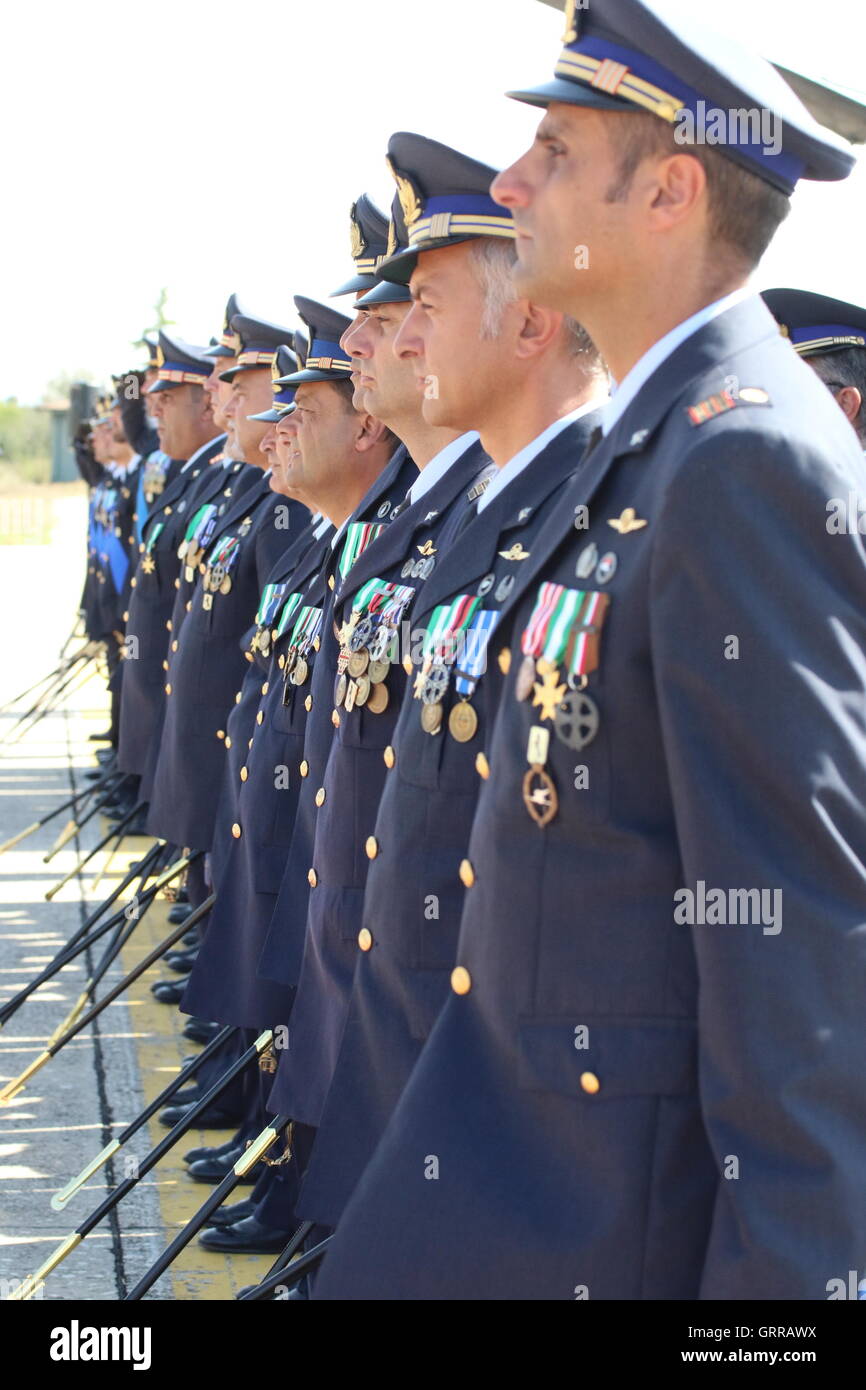 Grazzanise, Italy. 08th Sep, 2016. Ceremony of transition between the ...