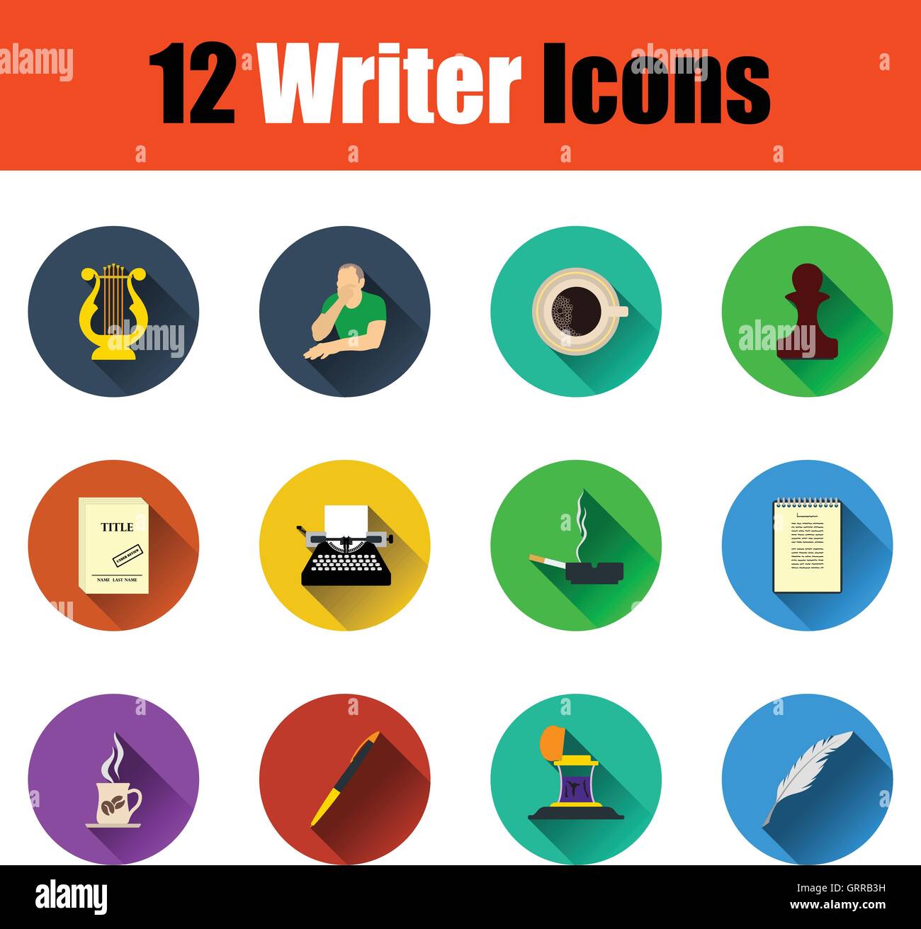 Man reading manuscript Stock Vector Images - Alamy