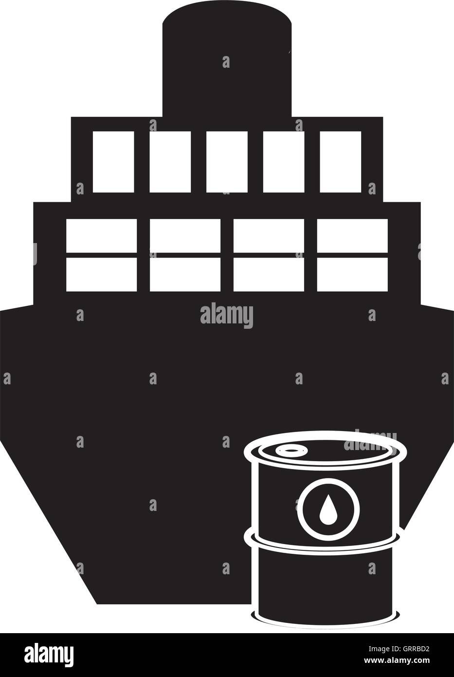 cargo ship and oil barrels icon Stock Vector Image & Art - Alamy