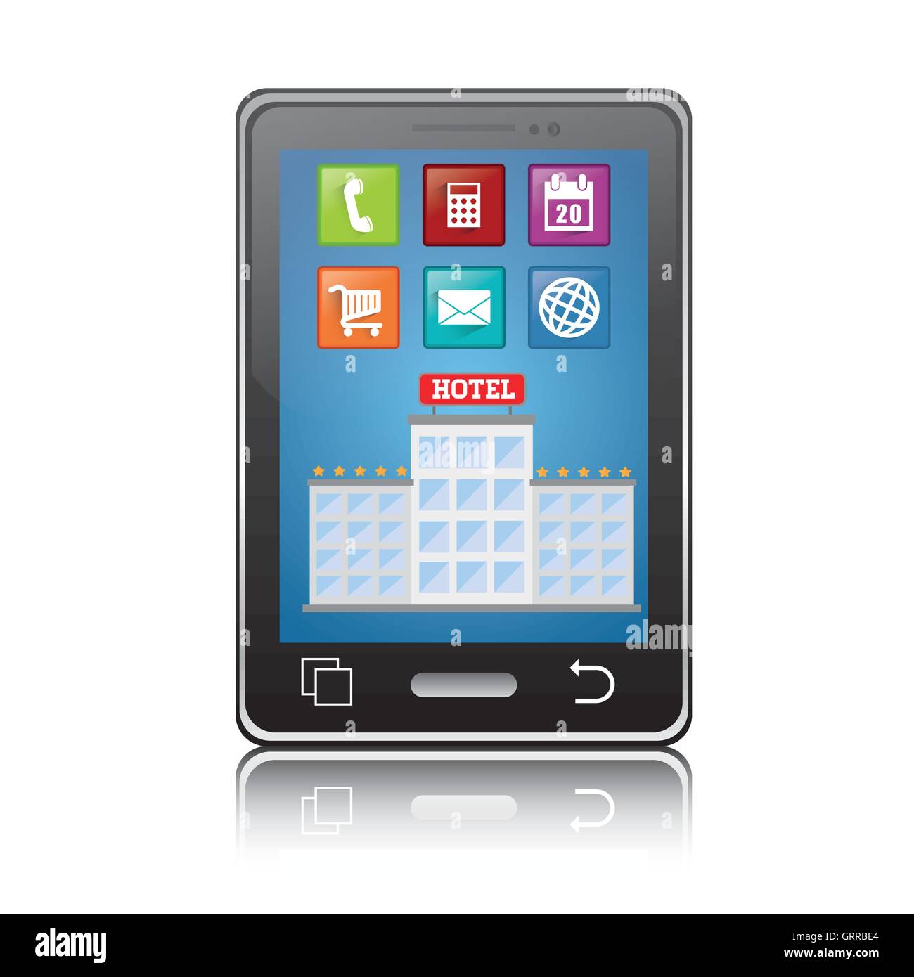 Smartphone and hotel digital apps design Stock Vector Image & Art - Alamy