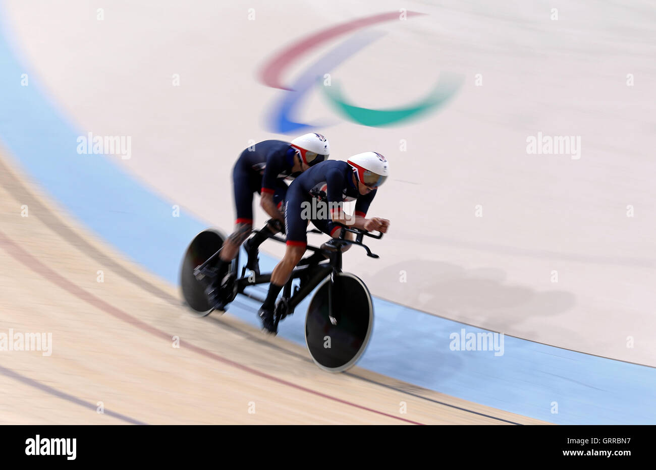Great Britain's Adam Duggleby (Pilot) and Steve Bate in action during ...