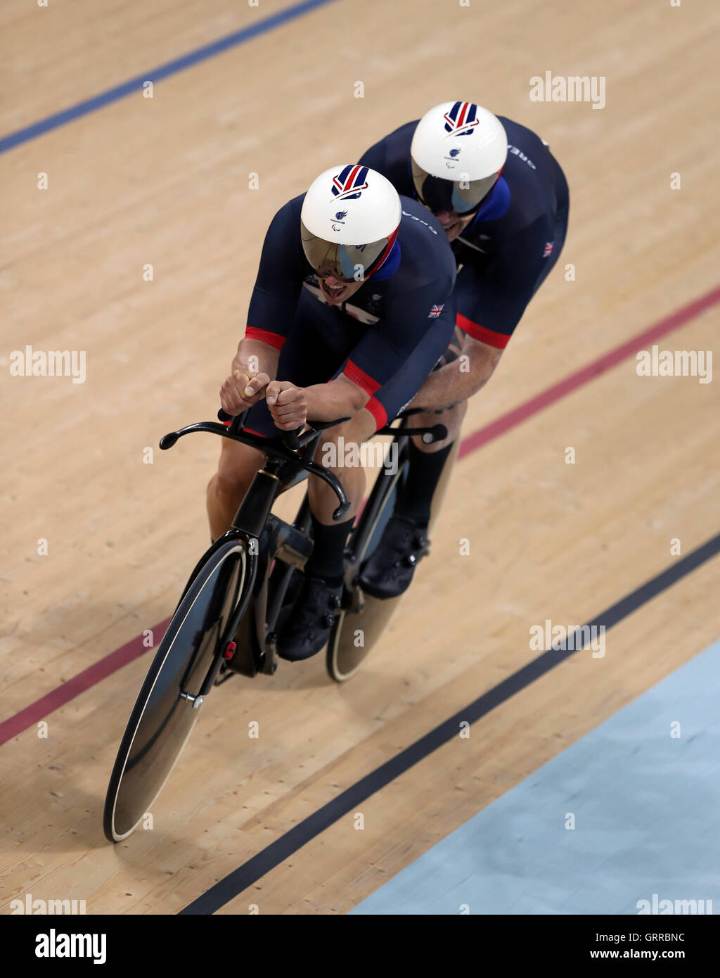 Great Britain's Adam Duggleby (Pilot) and Steve Bate in action during ...