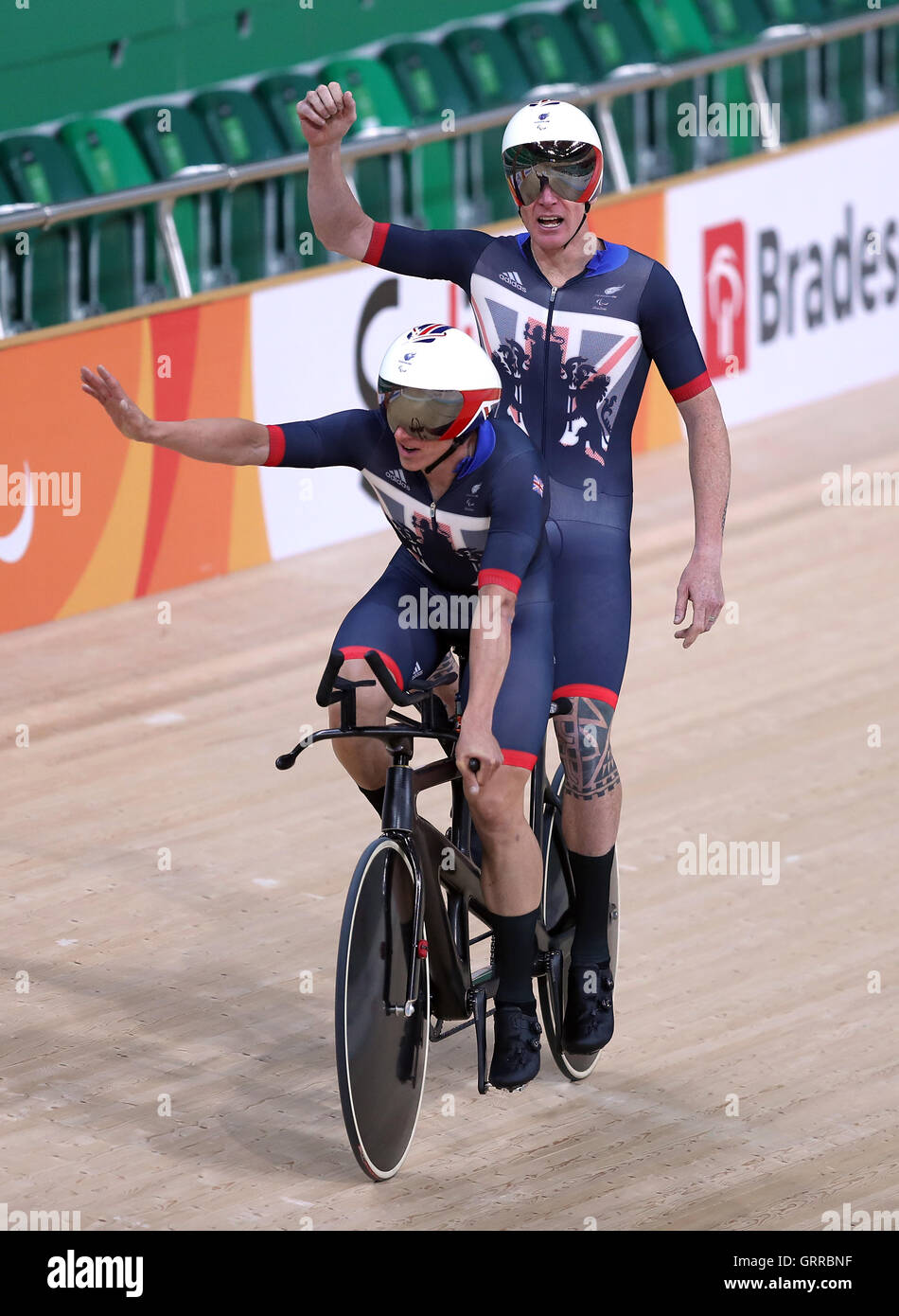 Great Britain's Adam Duggleby (Pilot) and Steve Bate celebrate breaking ...