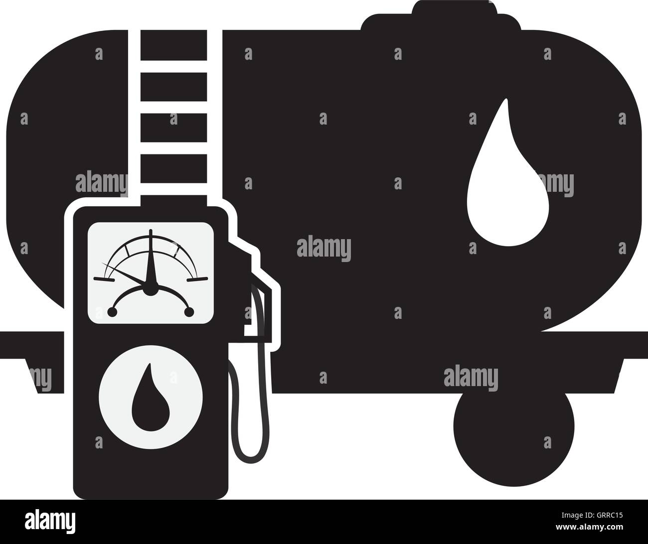 oil tank and fuel dispenser icon Stock Vector Image & Art - Alamy