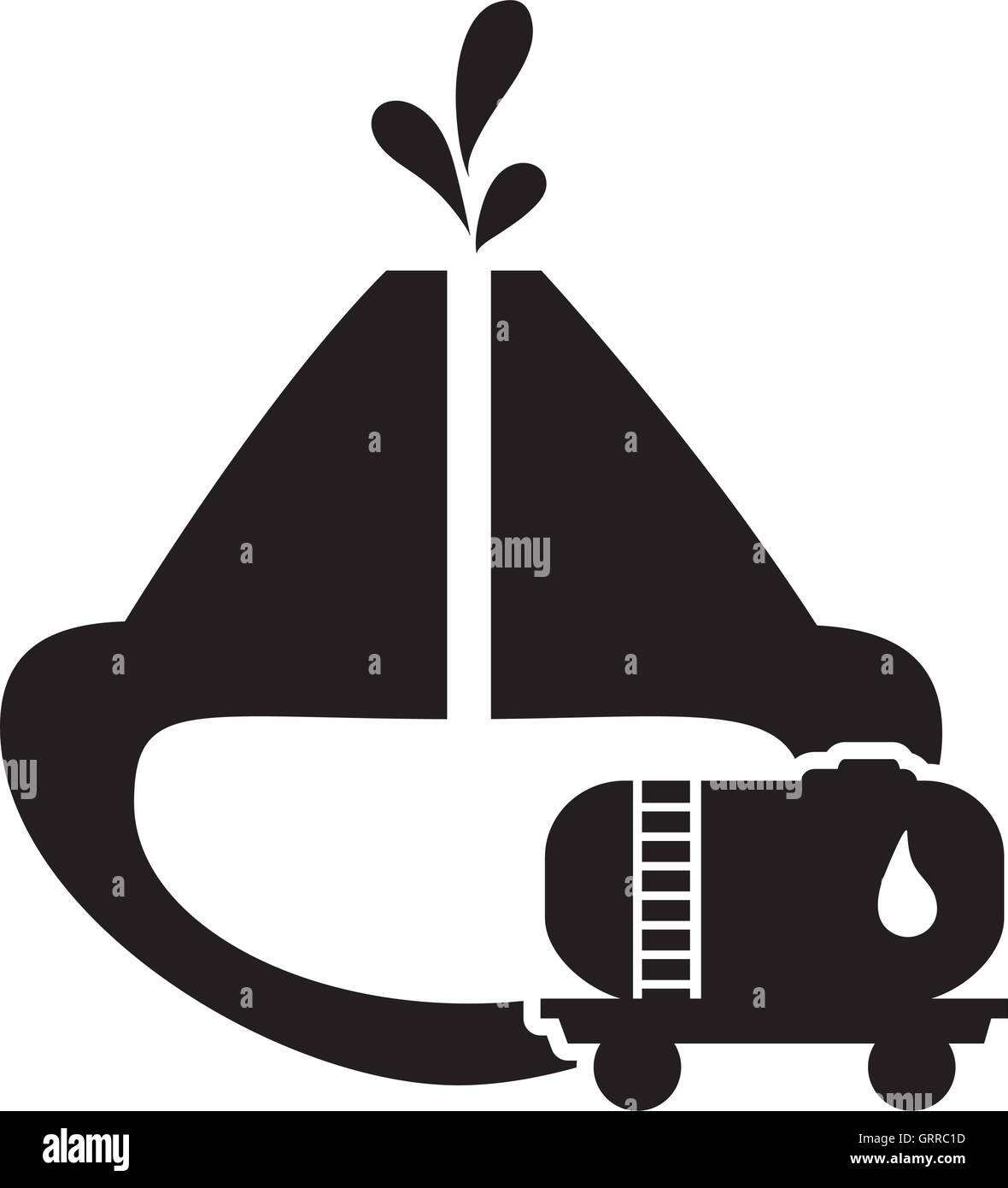 petroleum reservoir and fuel tank icon Stock Vector Image & Art - Alamy