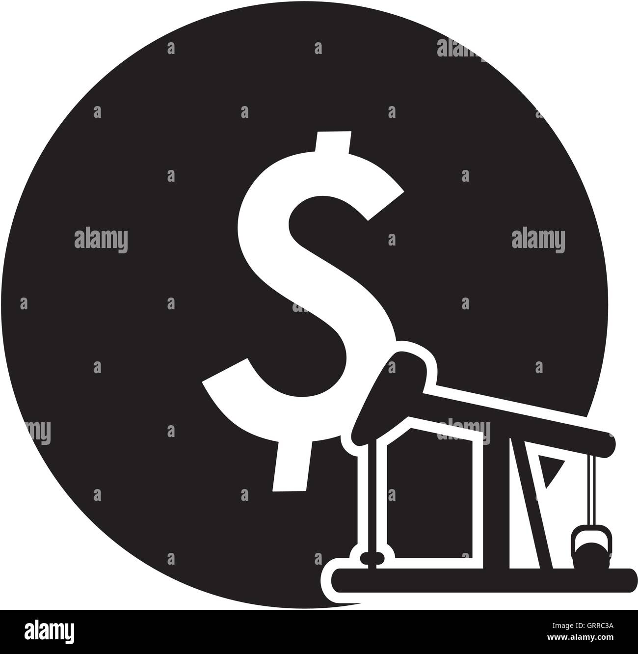 Pile rig Stock Vector Images - Alamy