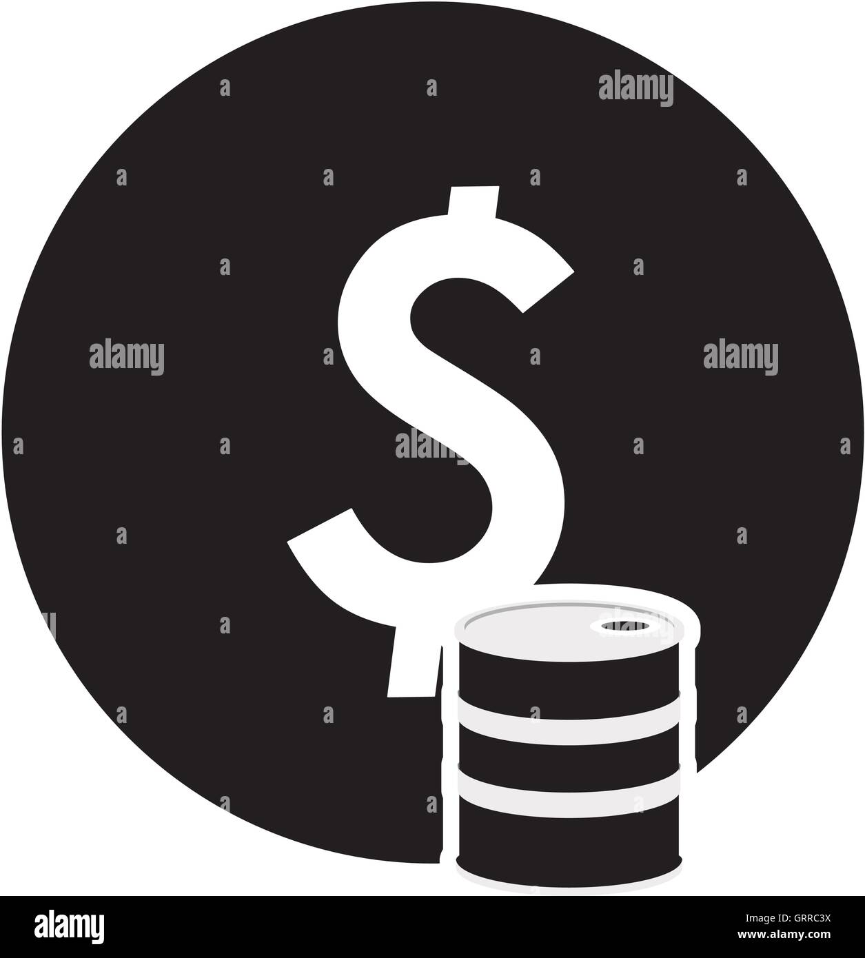 coin and oil tanks icon Stock Vector Image & Art - Alamy