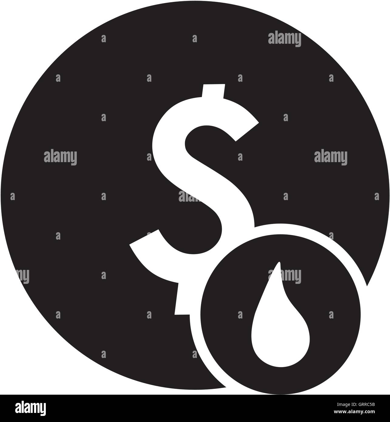 coin and droplet icon Stock Vector Image & Art - Alamy