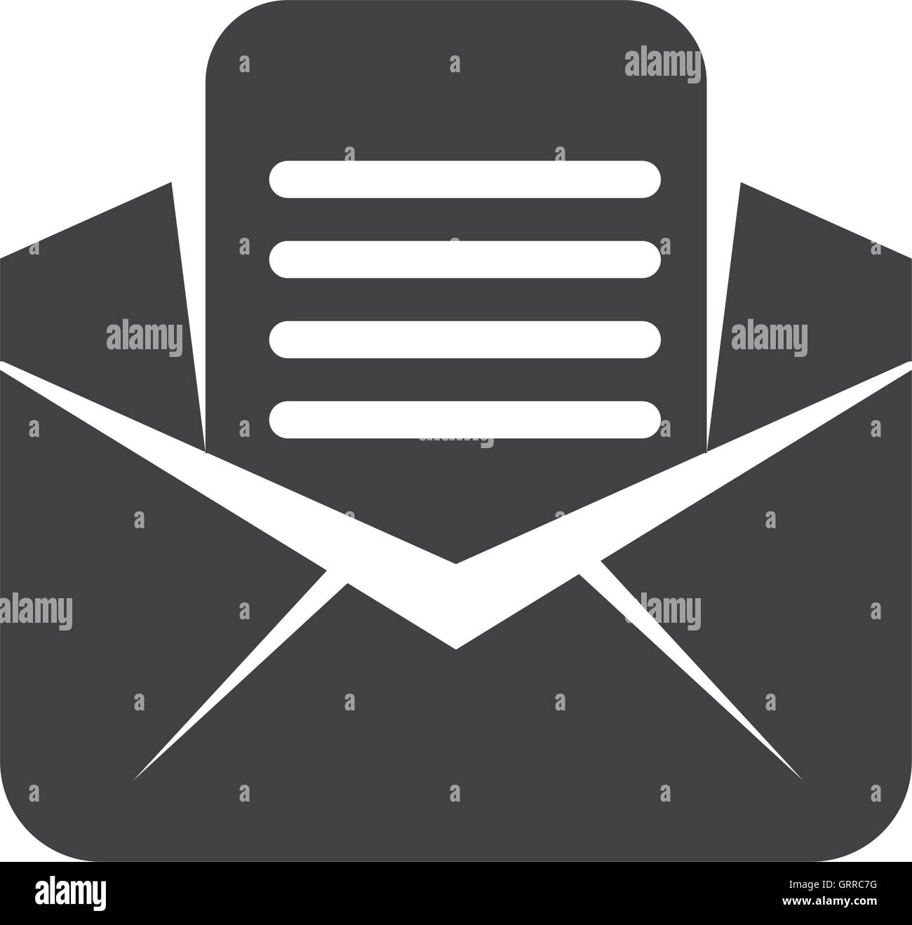 envelope email message communication icon. Vector graphic Stock Vector ...