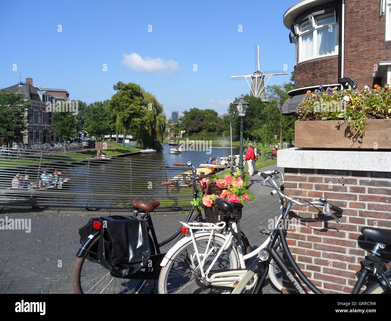 Dutch Style Sunny Weekend at Leiden, Netherlands Stock Photo - Alamy