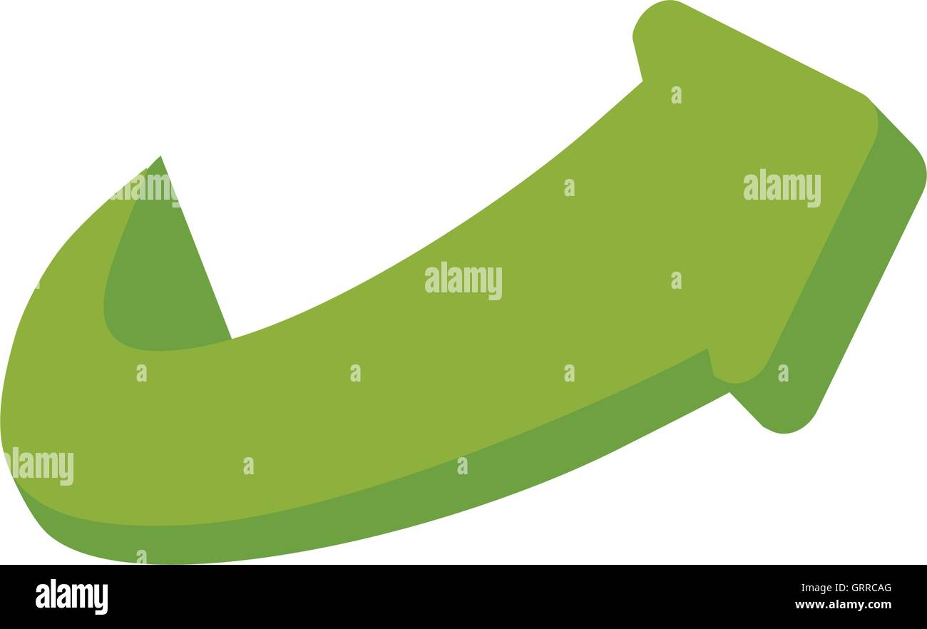 arrow curve direction infographic icon. Vector graphic Stock Vector ...