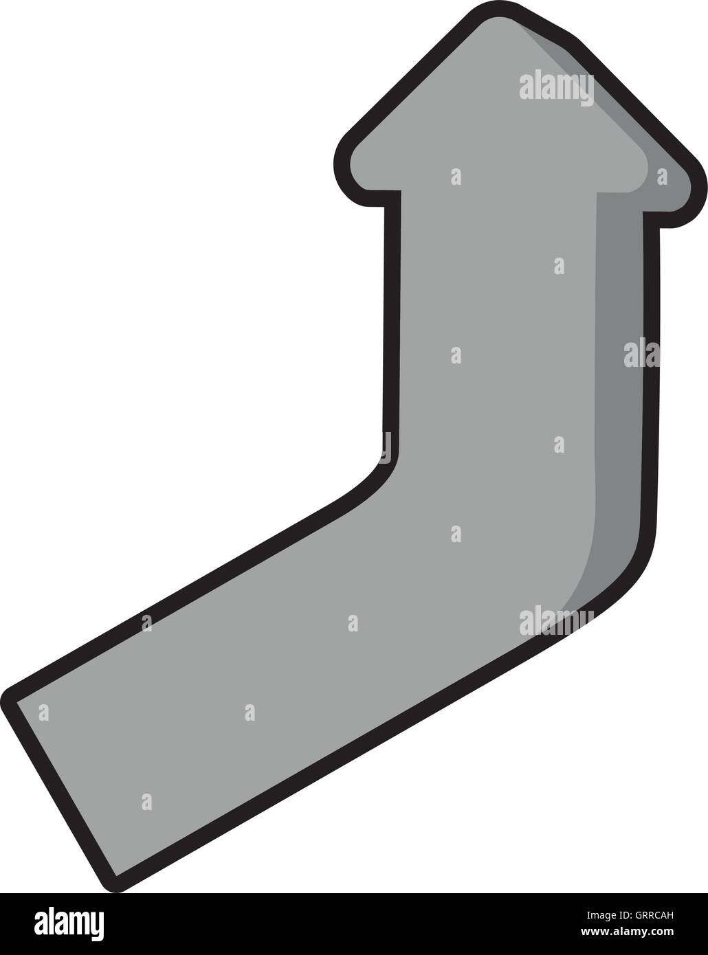 arrow curve direction infographic icon. Vector graphic Stock Vector ...