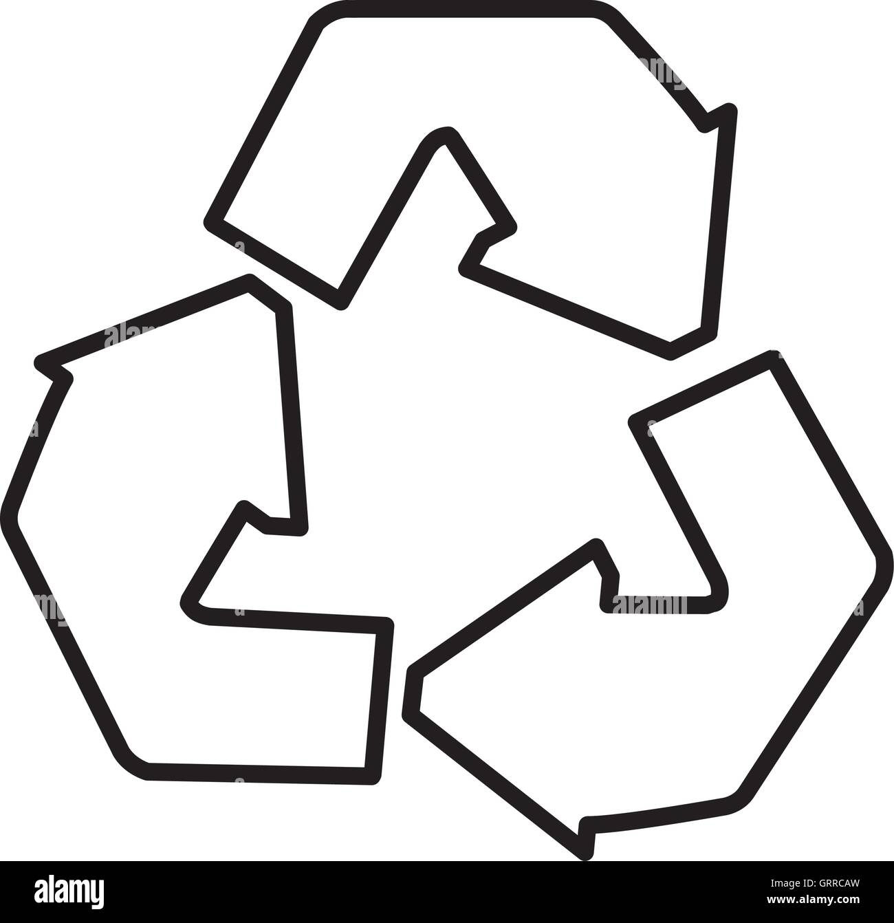 arrow recycle circle organic ecology icon. Vector graphic Stock Vector ...
