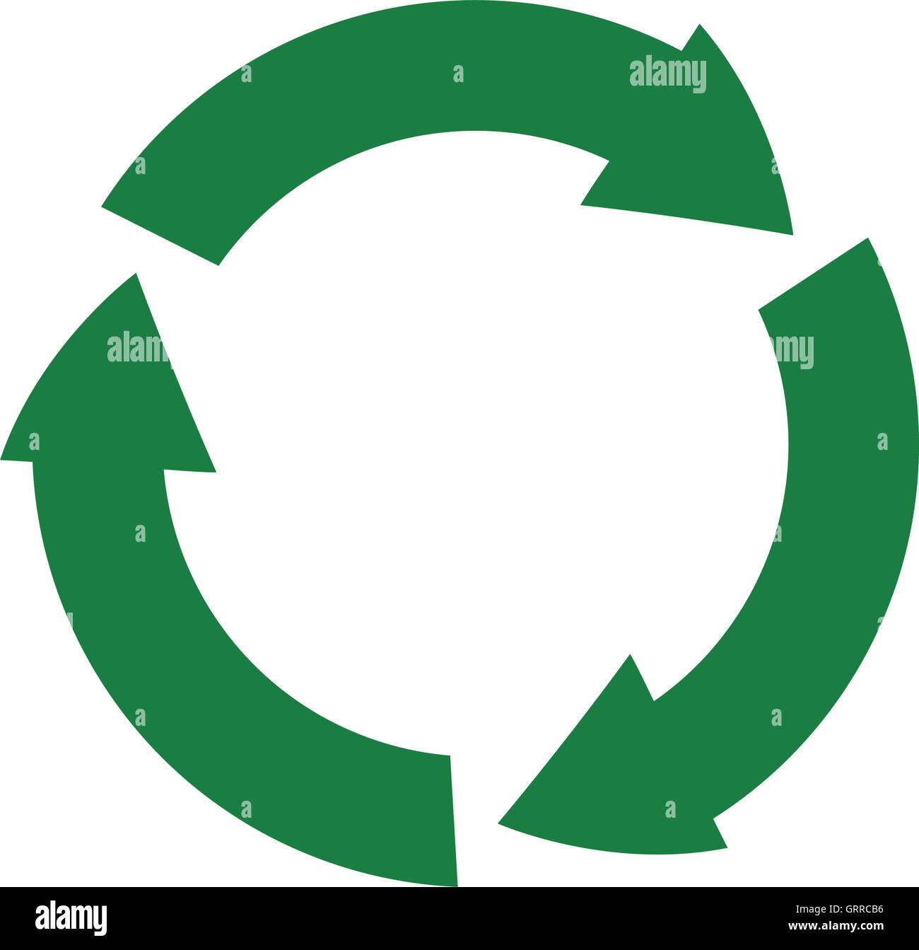 arrow recycle circle organic ecology icon. Vector graphic Stock Vector ...