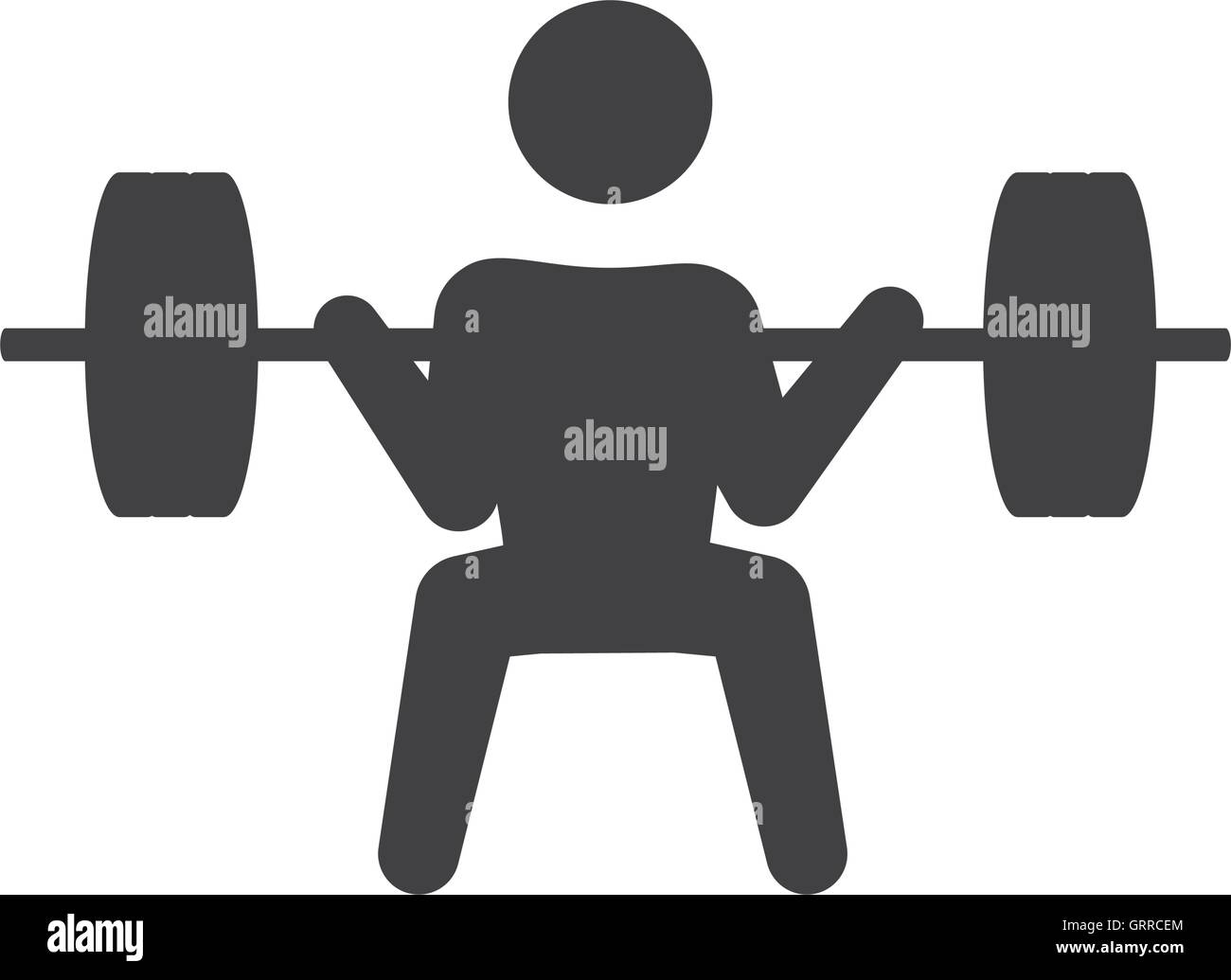 pictogram weight fitness gym sport icon. Vector graphic Stock Vector ...