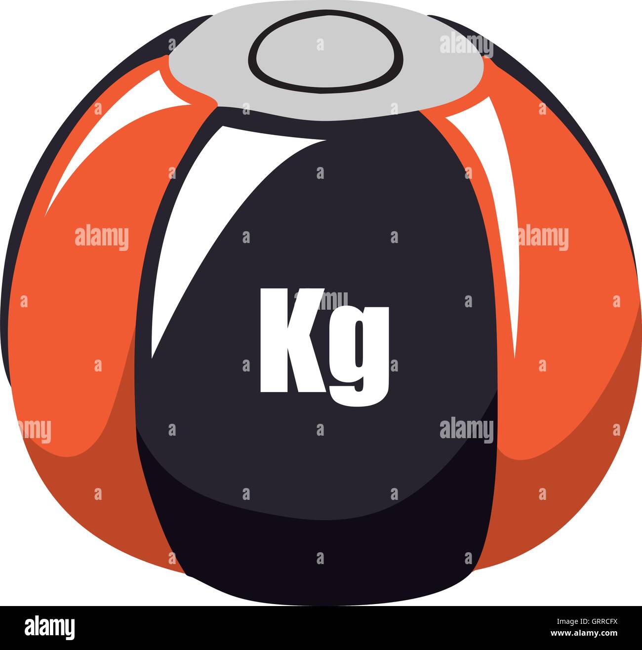 weight ball fitness gym sport icon. Vector graphic Stock Vector Image ...