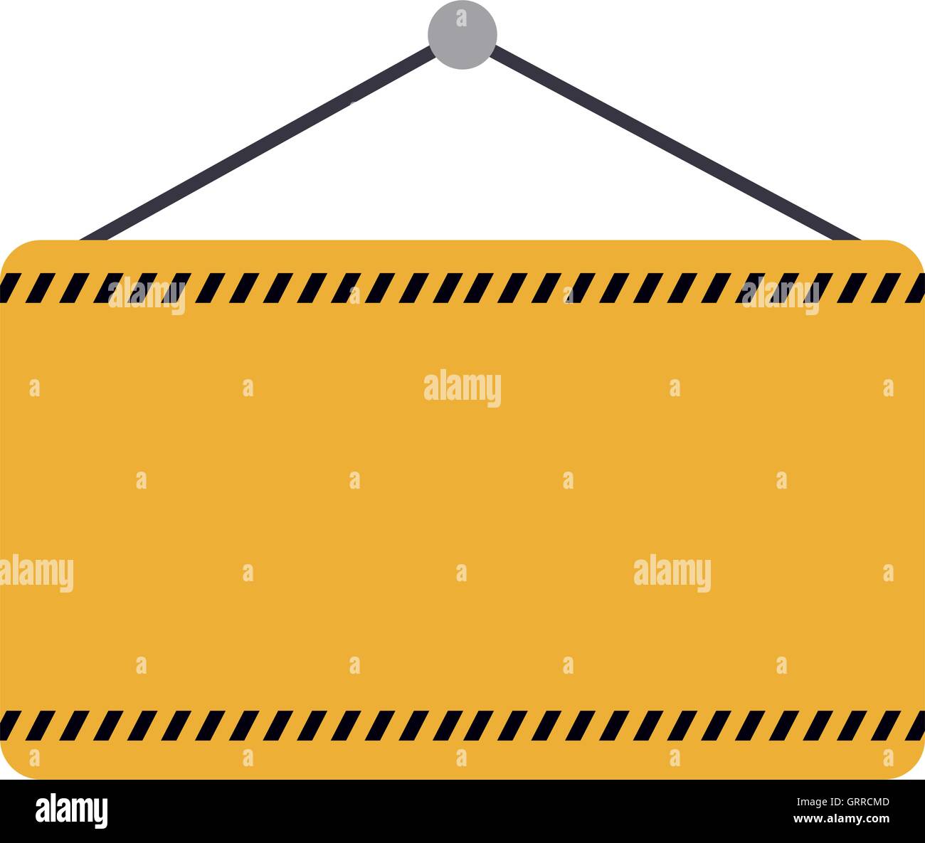 road sign banner warning construction icon. Vector graphic Stock Vector ...