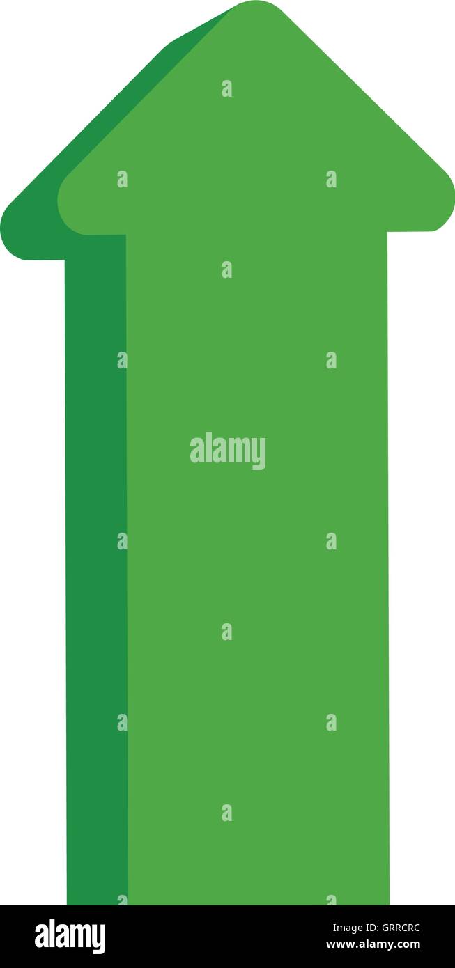arrow up increase green direction infographic icon. Vector graph Stock ...