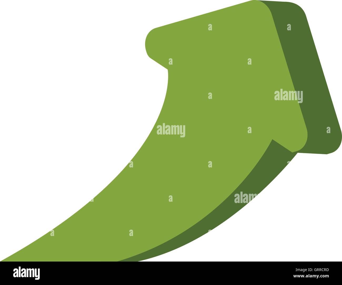 Green arrow directional indicator Stock Vector Images - Alamy