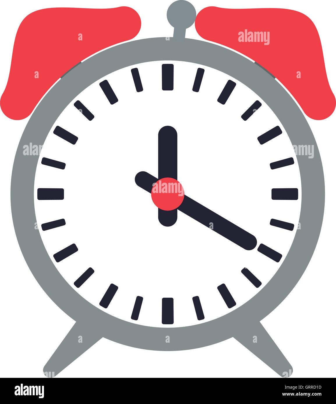 clock wake up circle time traditional icon. Vector graphic Stock Vector ...