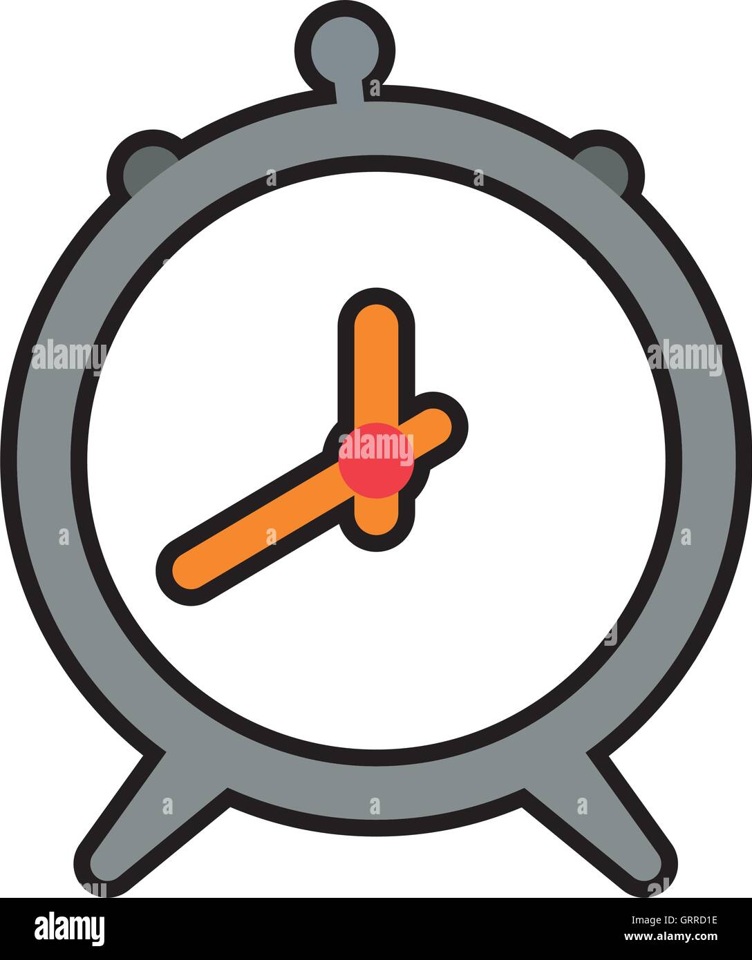 clock wake up circle time traditional icon. Vector graphic Stock Vector ...
