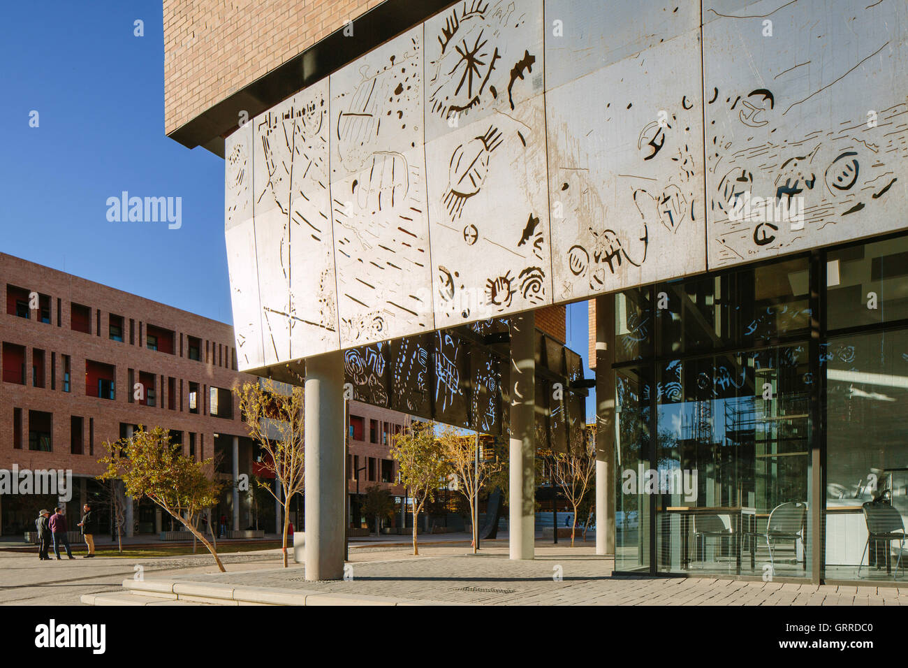 The corner of the Narrative Sunscreen. Sol Plaatjie University, C001 ...