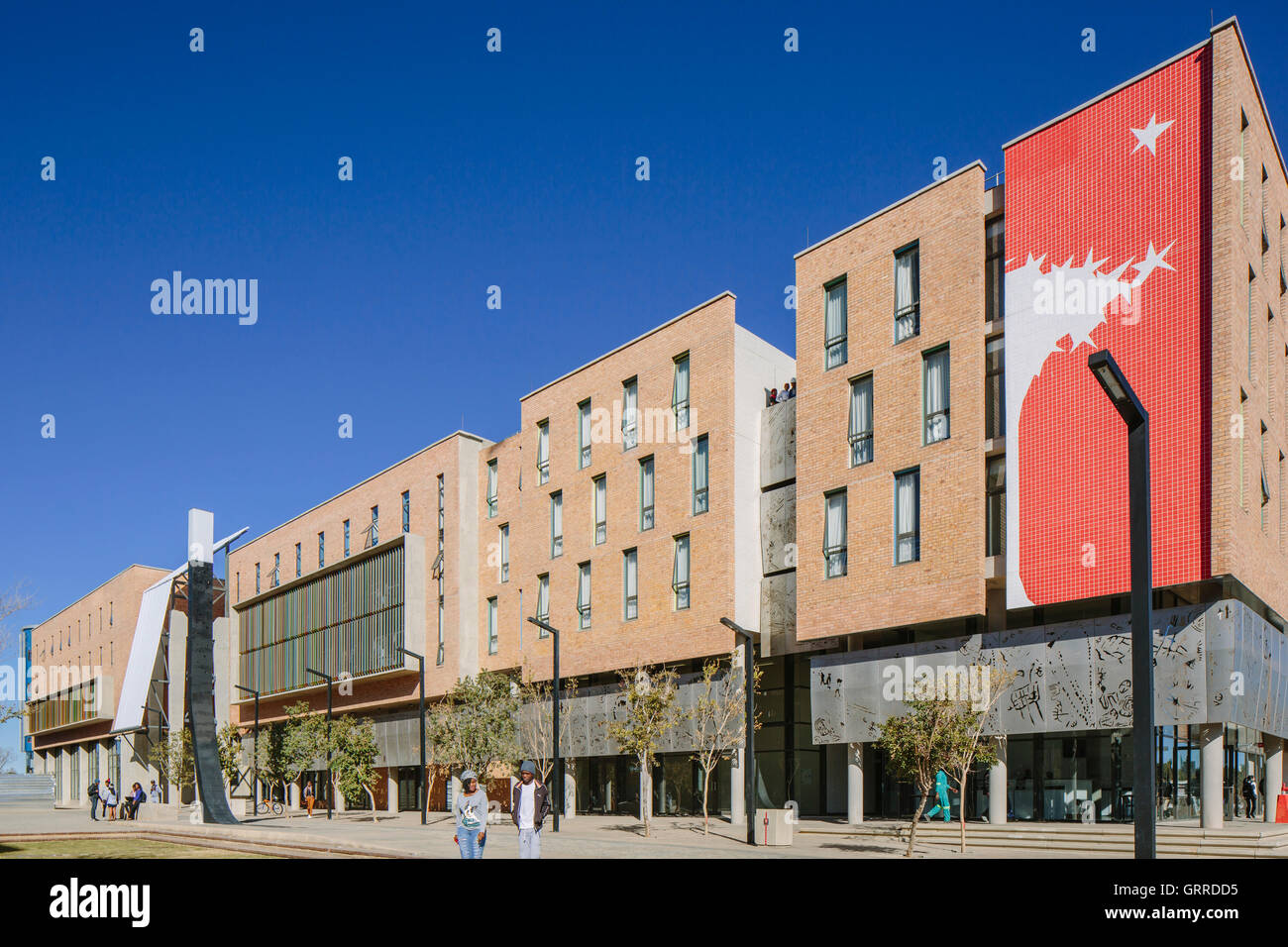Main facade facing the main campus square. Sol Plaatjie University ...