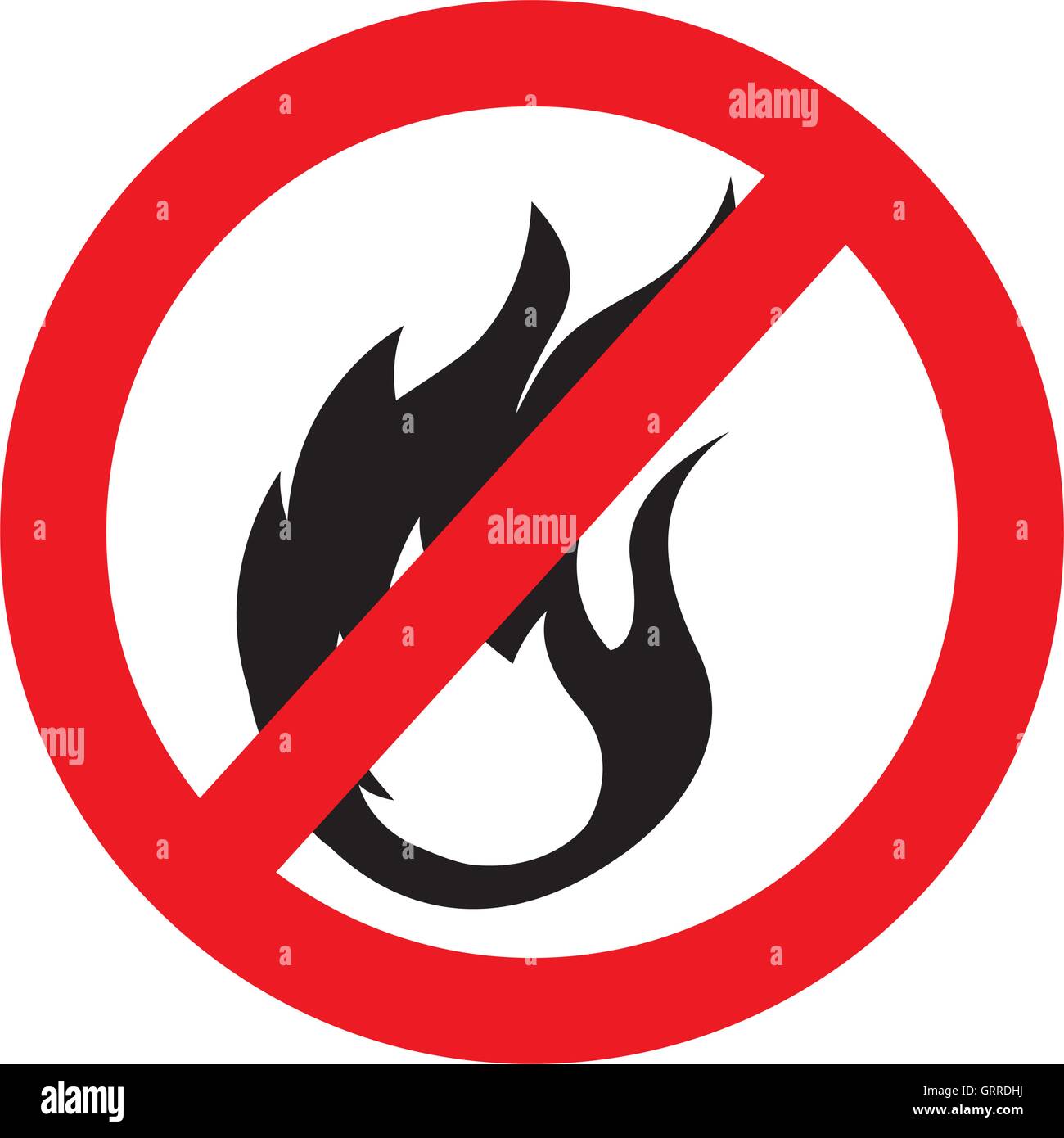 dont fire prohibition sign Stock Vector Image & Art - Alamy