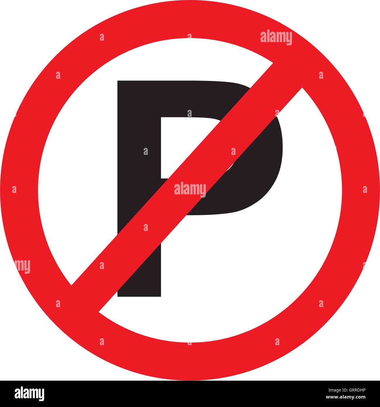 dont parking prohibition sign Stock Vector Image & Art - Alamy