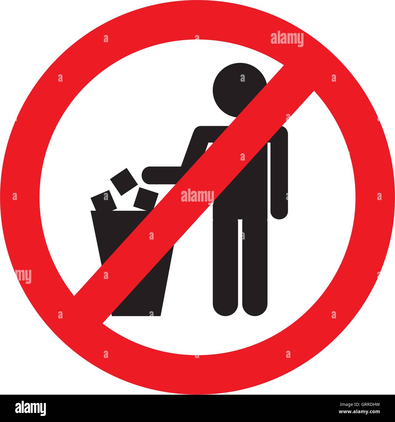 Prevent littering hi-res stock photography and images - Alamy
