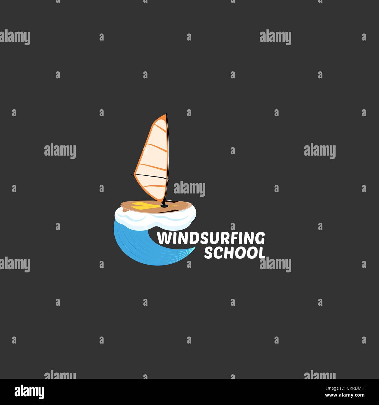 windsurfing logo vector illustration Stock Vector Image & Art - Alamy