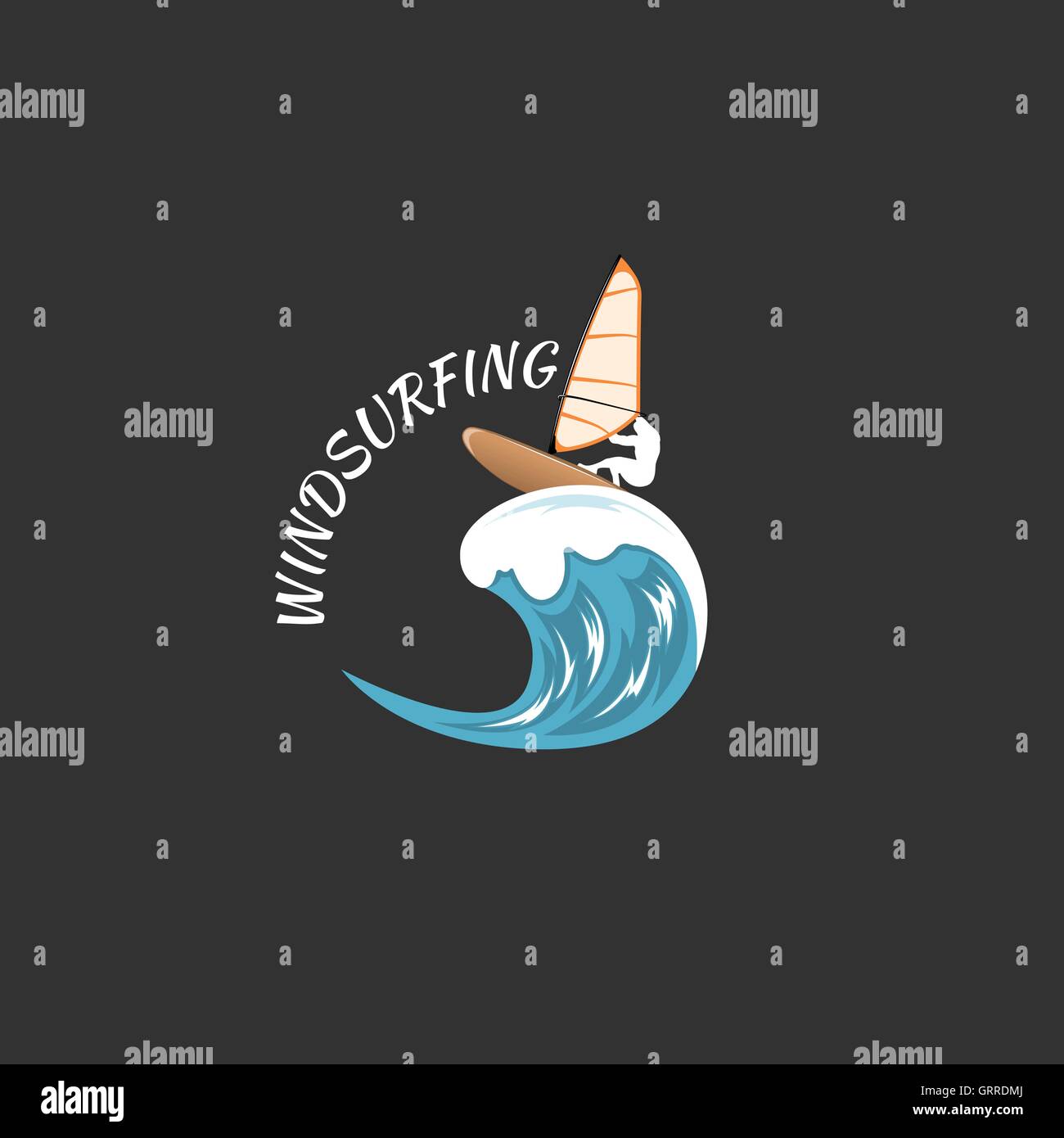windsurfing logo vector illustration Stock Vector Image & Art - Alamy