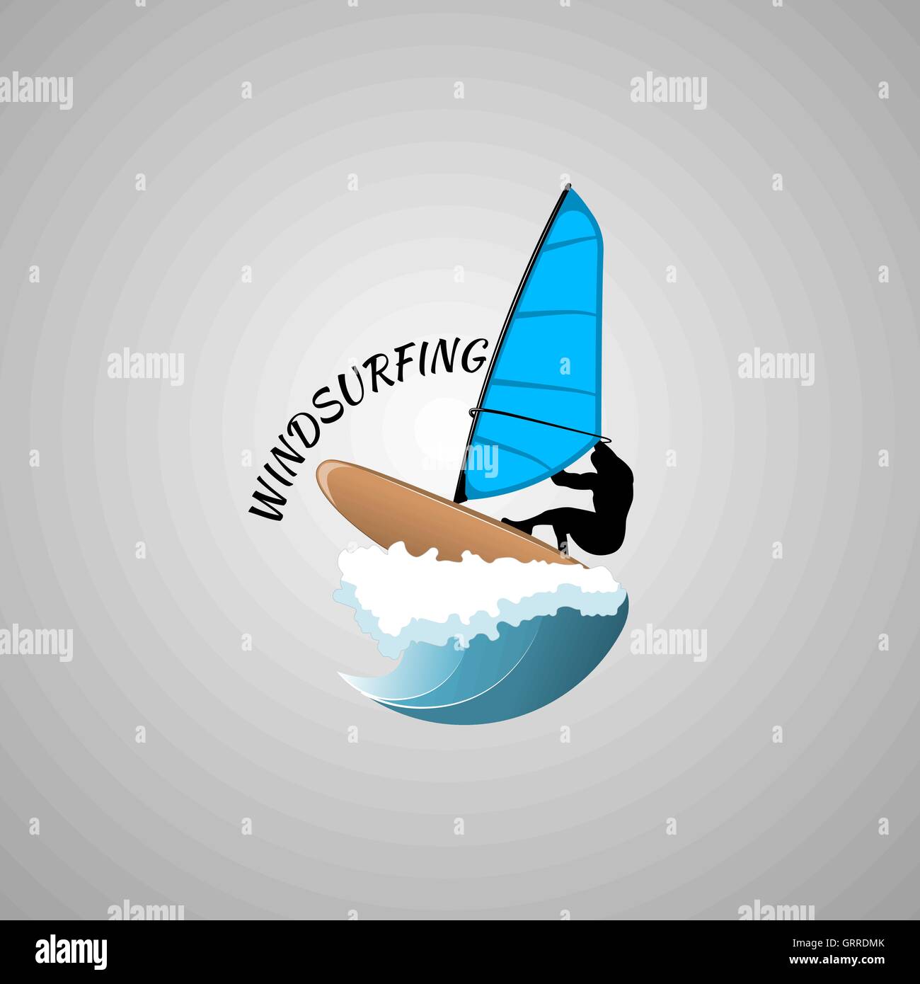 windsurfing logo vector illustration Stock Vector Image & Art - Alamy