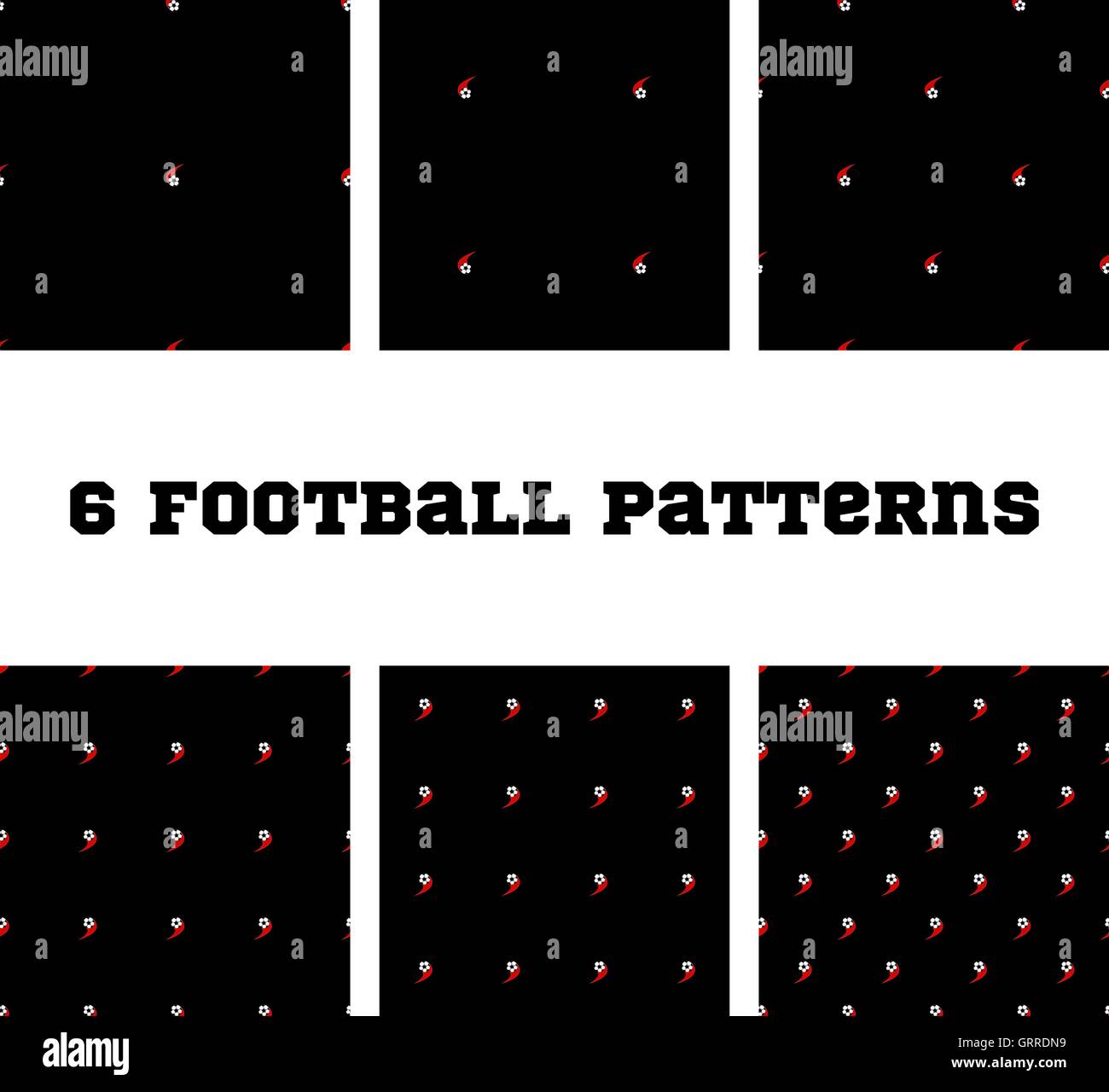 Set. seamless pattern Football ball Stock Vector Image & Art - Alamy