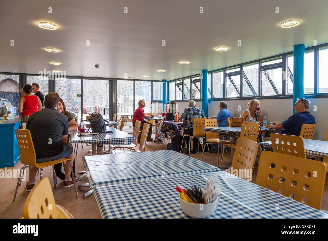 Cafe at Pembroke Castle Stock Photo - Alamy