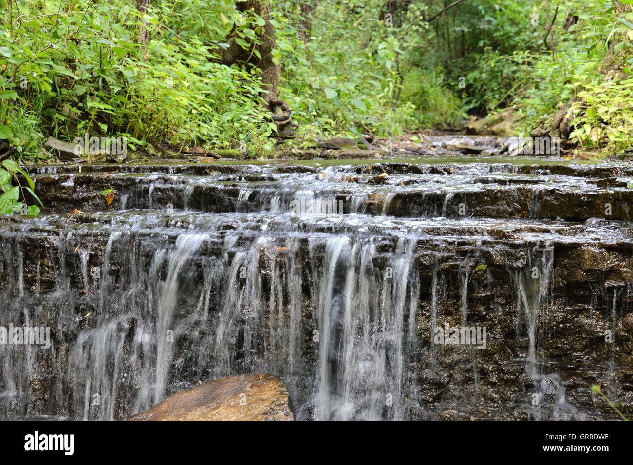 Waterfall in the Wilderness Stock Photo - Alamy