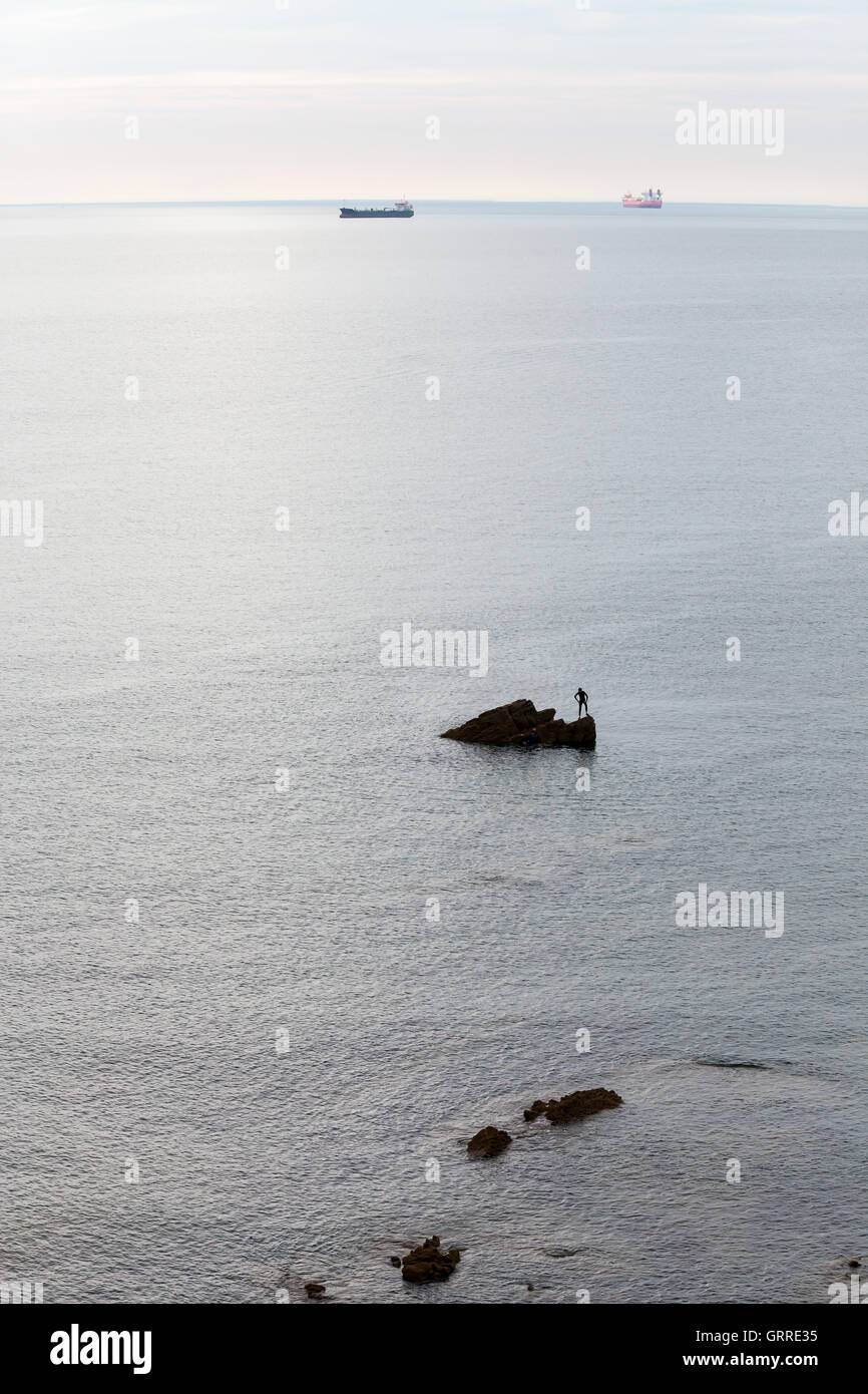 Oil Tanker at Sea Stock Photo - Alamy