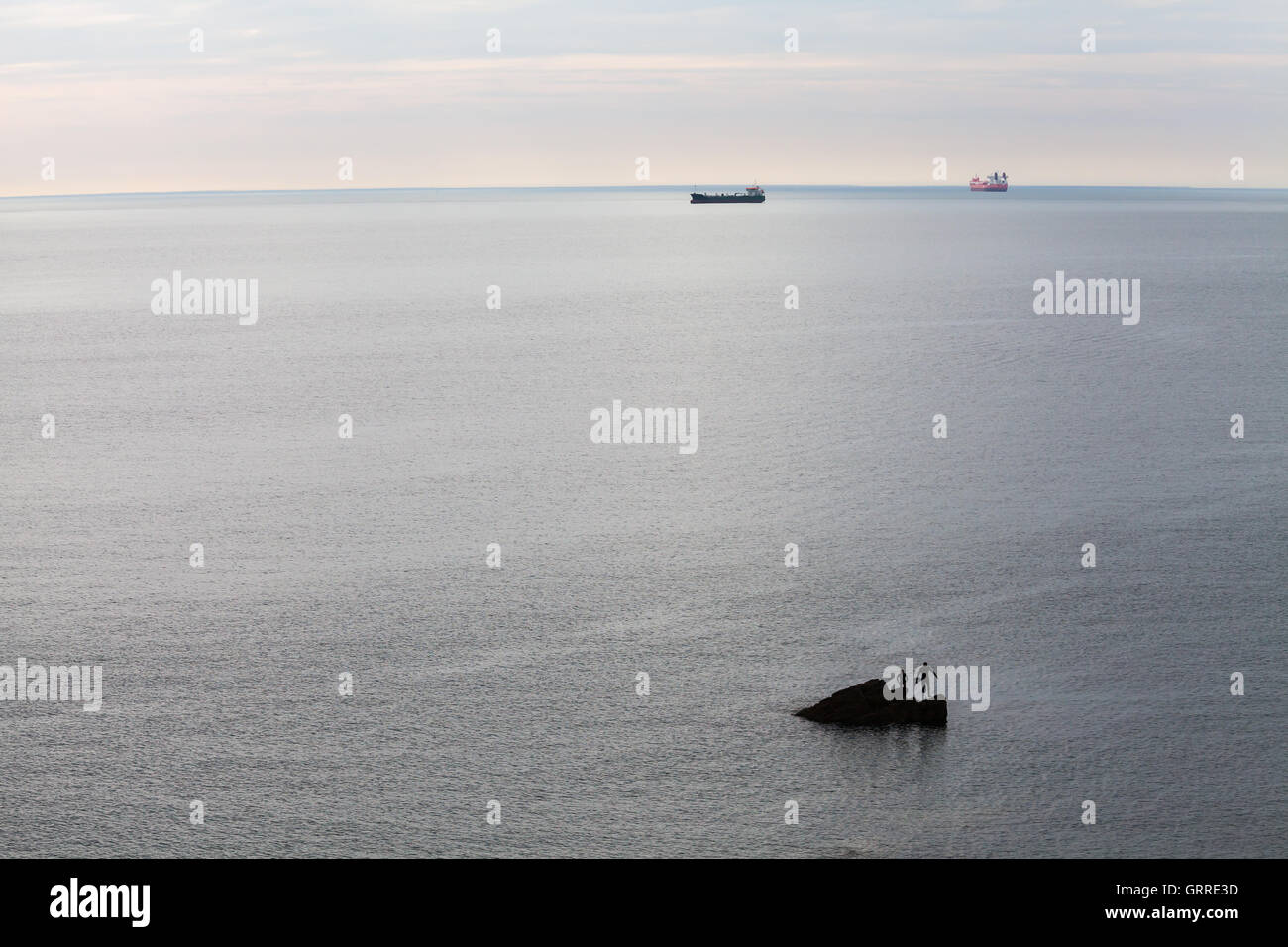 Oil Tanker at Sea Stock Photo - Alamy