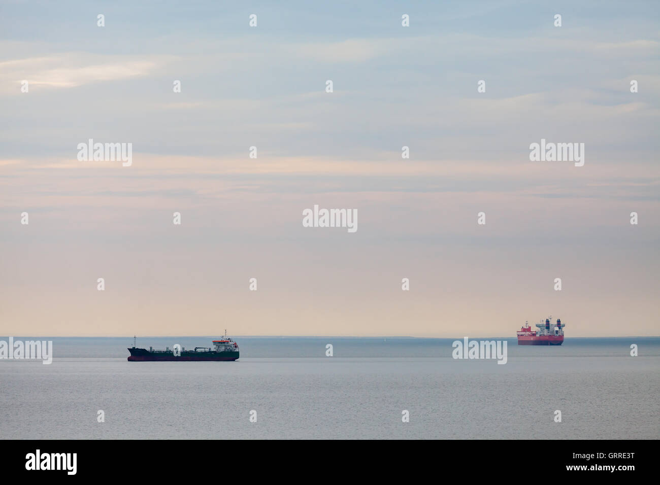 Oil Tanker at Sea Stock Photo - Alamy