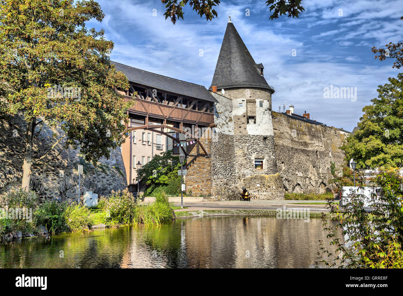 Tower of the old city wall of Andernach, Germany Stock Photo - Alamy