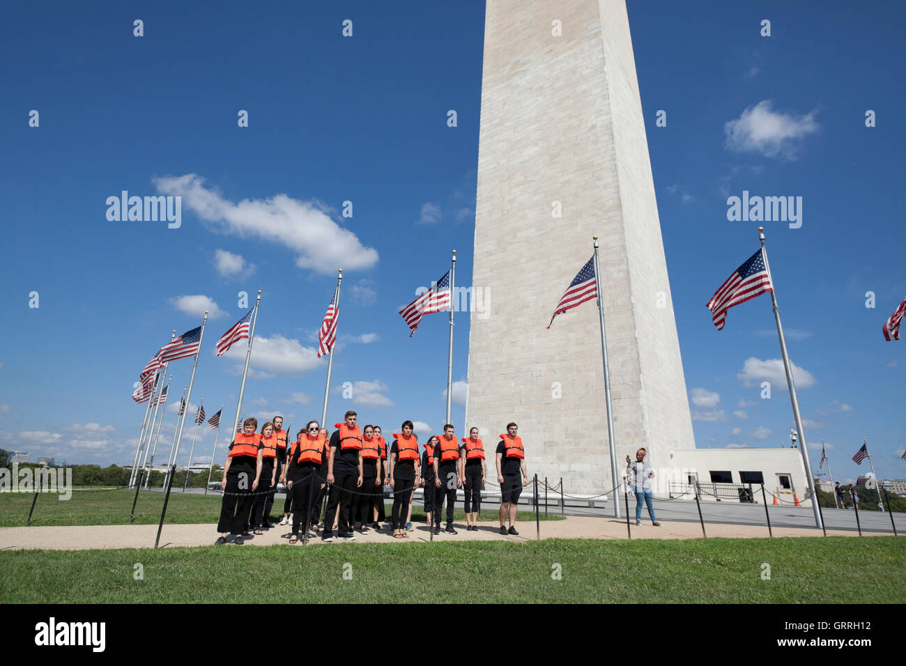 Silent protest by DCRally4Refugees participants - Washington, DC USA ...