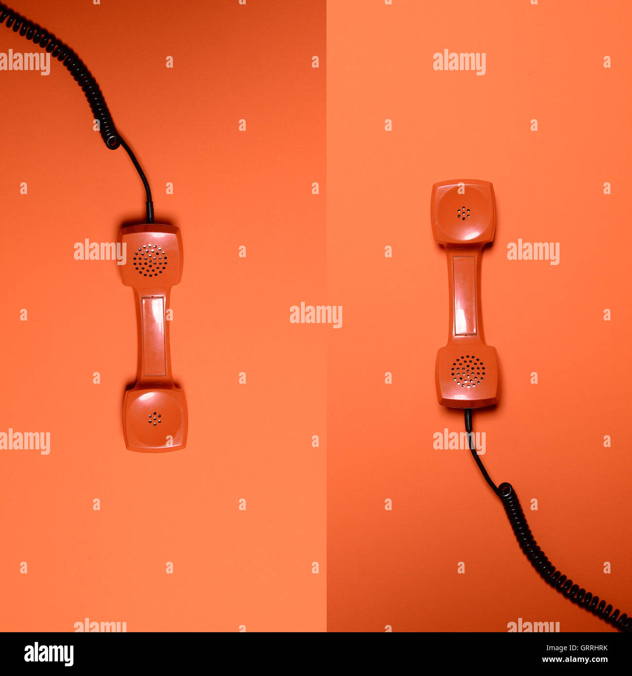 Split screen phone call hi-res stock photography and images - Alamy