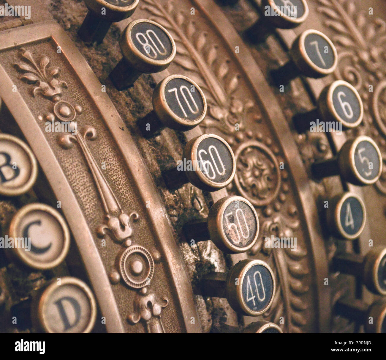 Antique cash register Stock Photo - Alamy