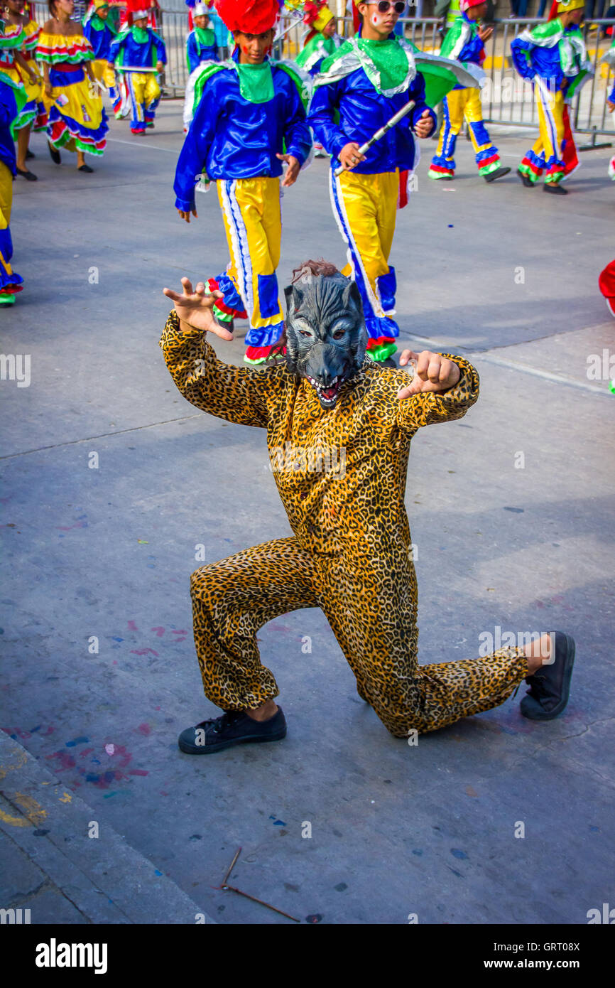 Performers with colorful and elaborate costumes participate in C Stock ...