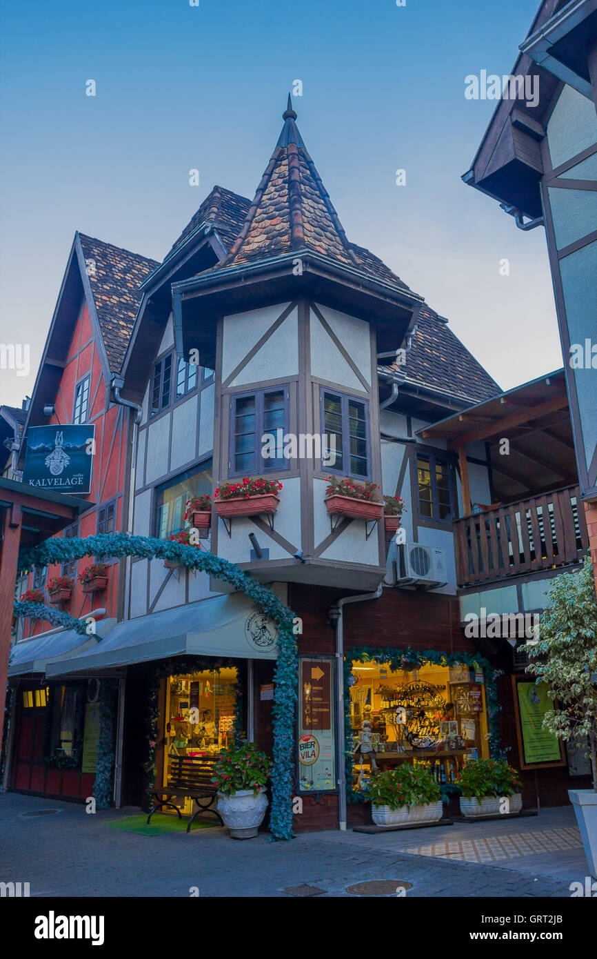 BLUMENAU, BRAZIL - MAY 10, 2016: blumenaus main tourist attraction is ...