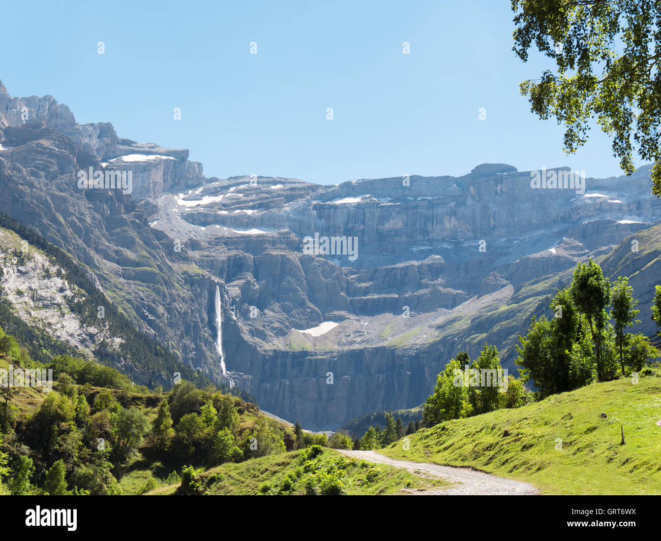 a road to Cirque de Gavarnie, Hautes-Pyrenees, France Stock Photo - Alamy